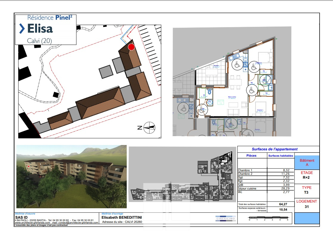 PROGRAMME NEUF - ELISA - APPARTEMENT T3 - CALVI